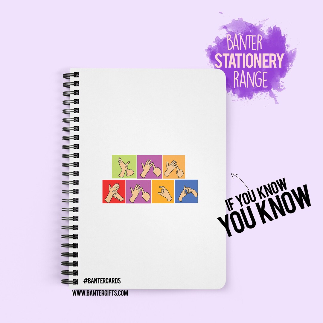 Sign Language Paperback Notepad YOU ROCK, Sign Language, Funny Gifts ...