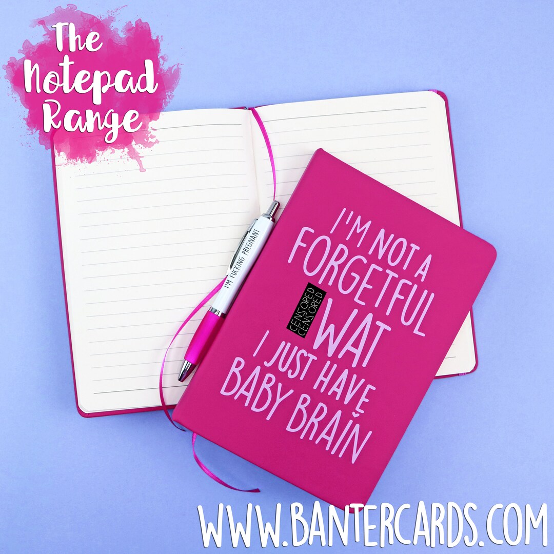 I'm Not A Forgetful Tt I Just Have Baby Brain Notepad - Etsy UK