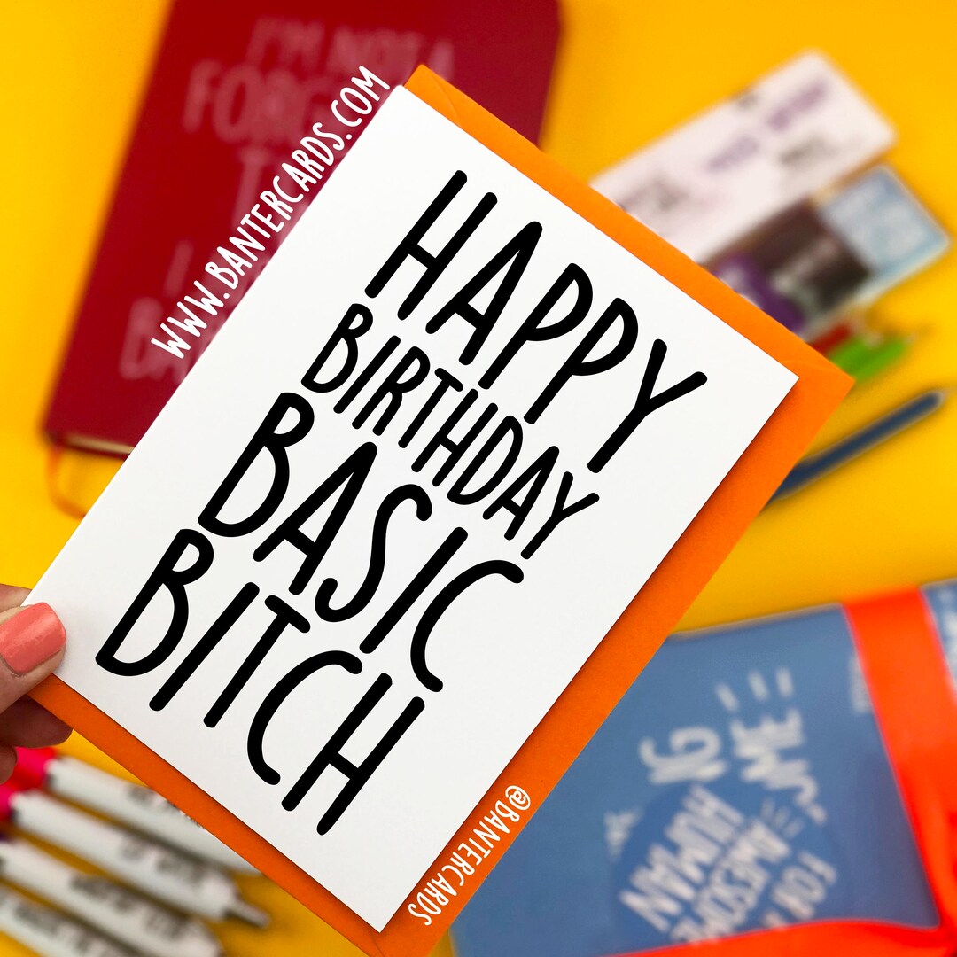 Happy Birthday Basic Bch Plain FB Funny Cardsbanter - Etsy