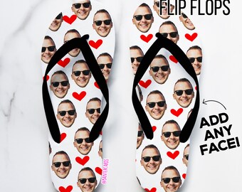 Heart Flip Flops - Etsy