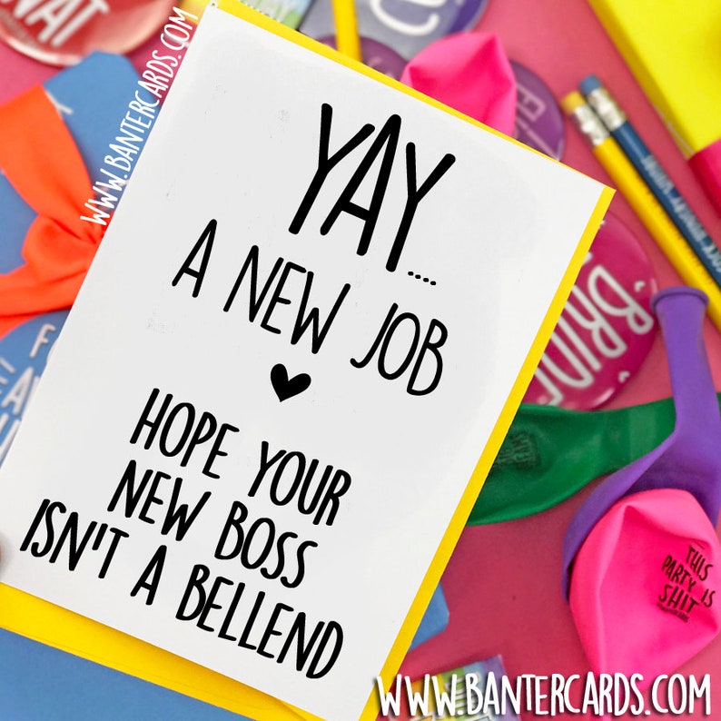 Yay A New Job Hope Your Boss Isn't a Blend Fbfunny - Etsy