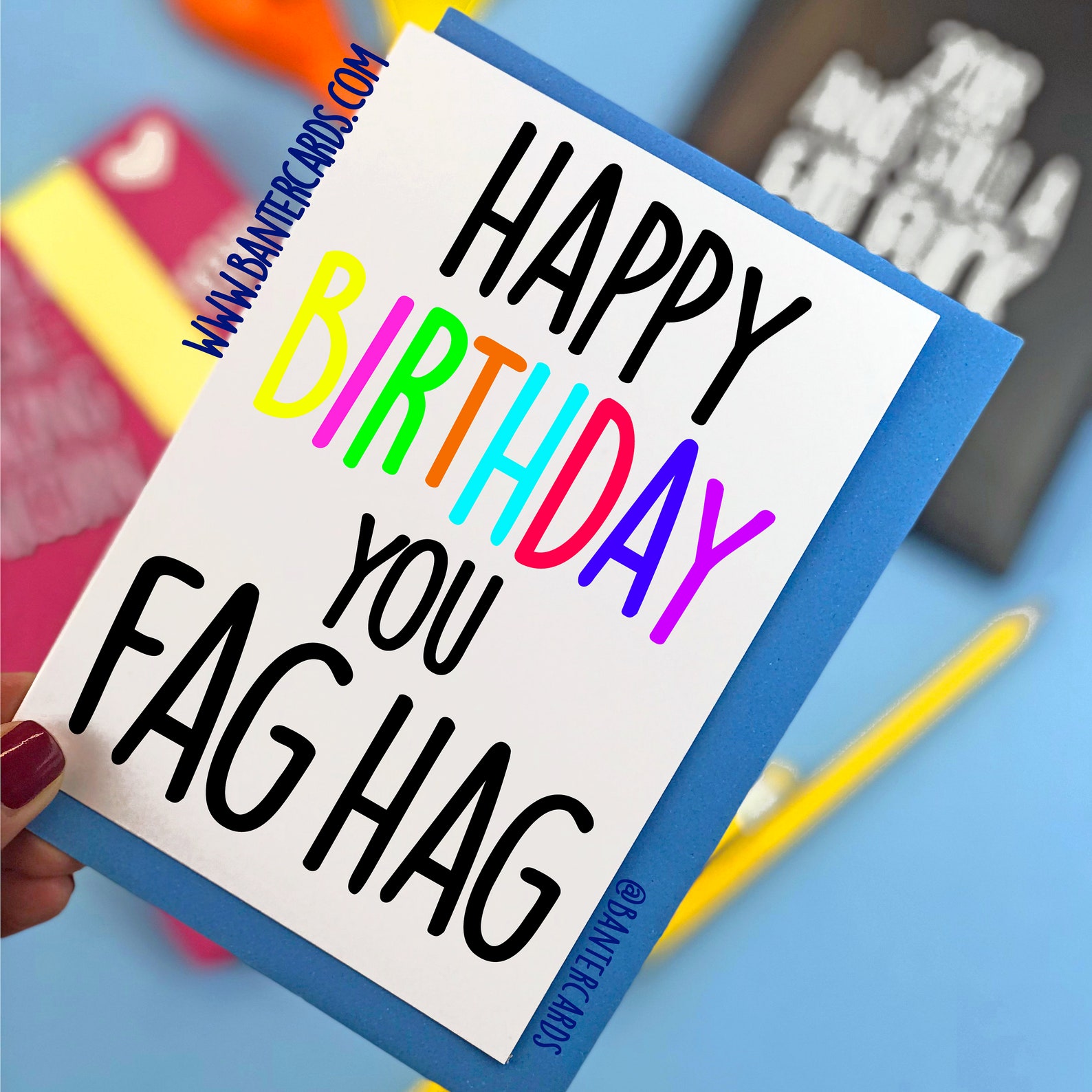 Happy Birthday You Fg Hag Plain FB Funny Cardsbanter - Etsy