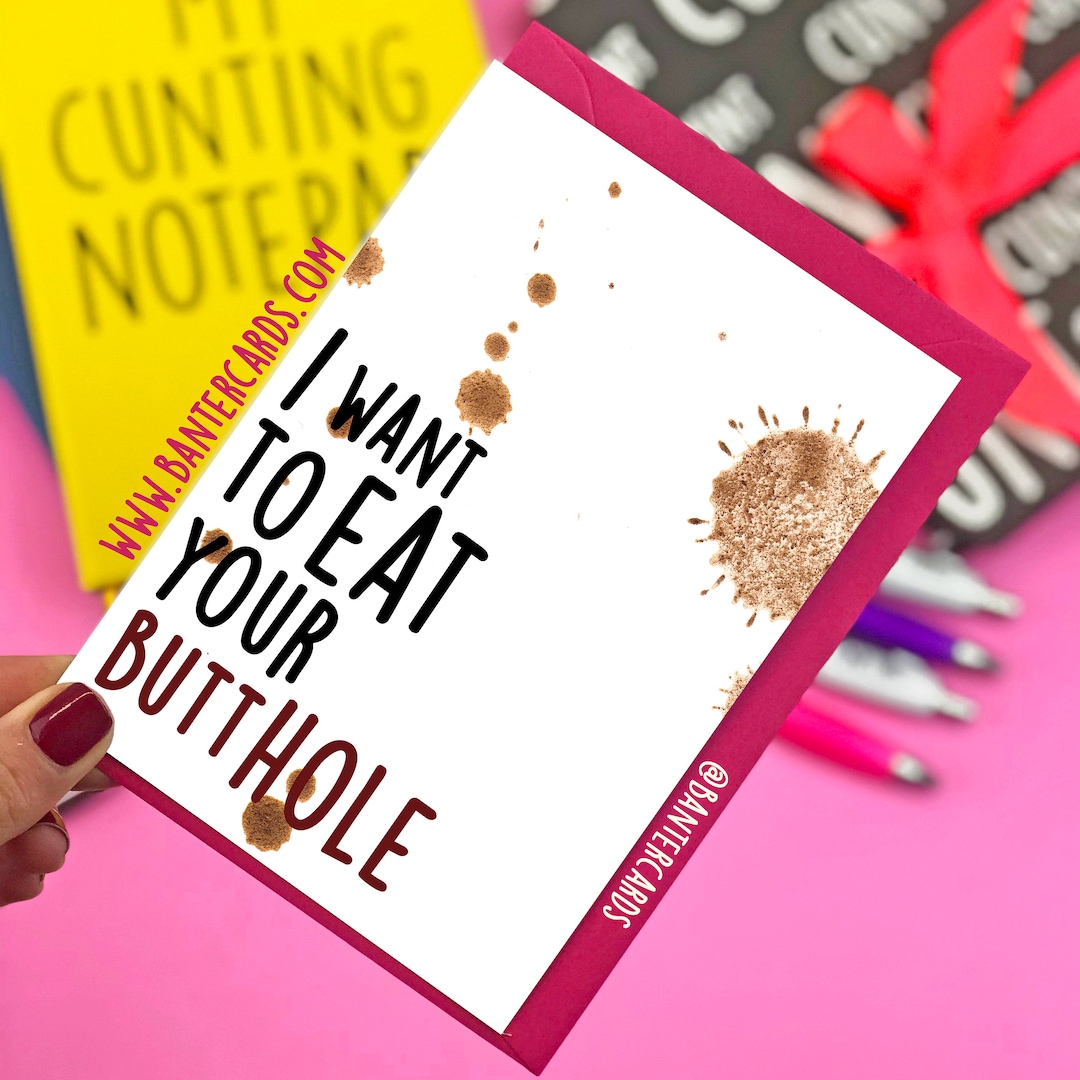 I Want to Eat Your Butt Hole Poo Splat FB, Funny Cards,banter Cards ...