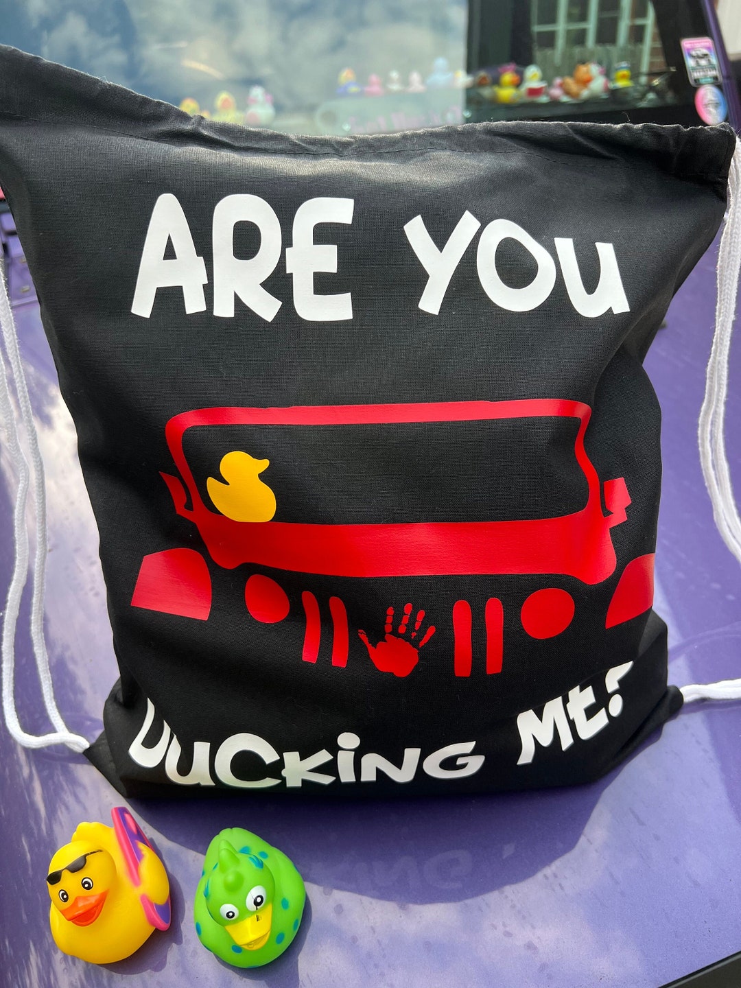 Duck Duck Bag, Ducking Tote, Wrangler Ducks, Rubber Duck Bag, Duck ...