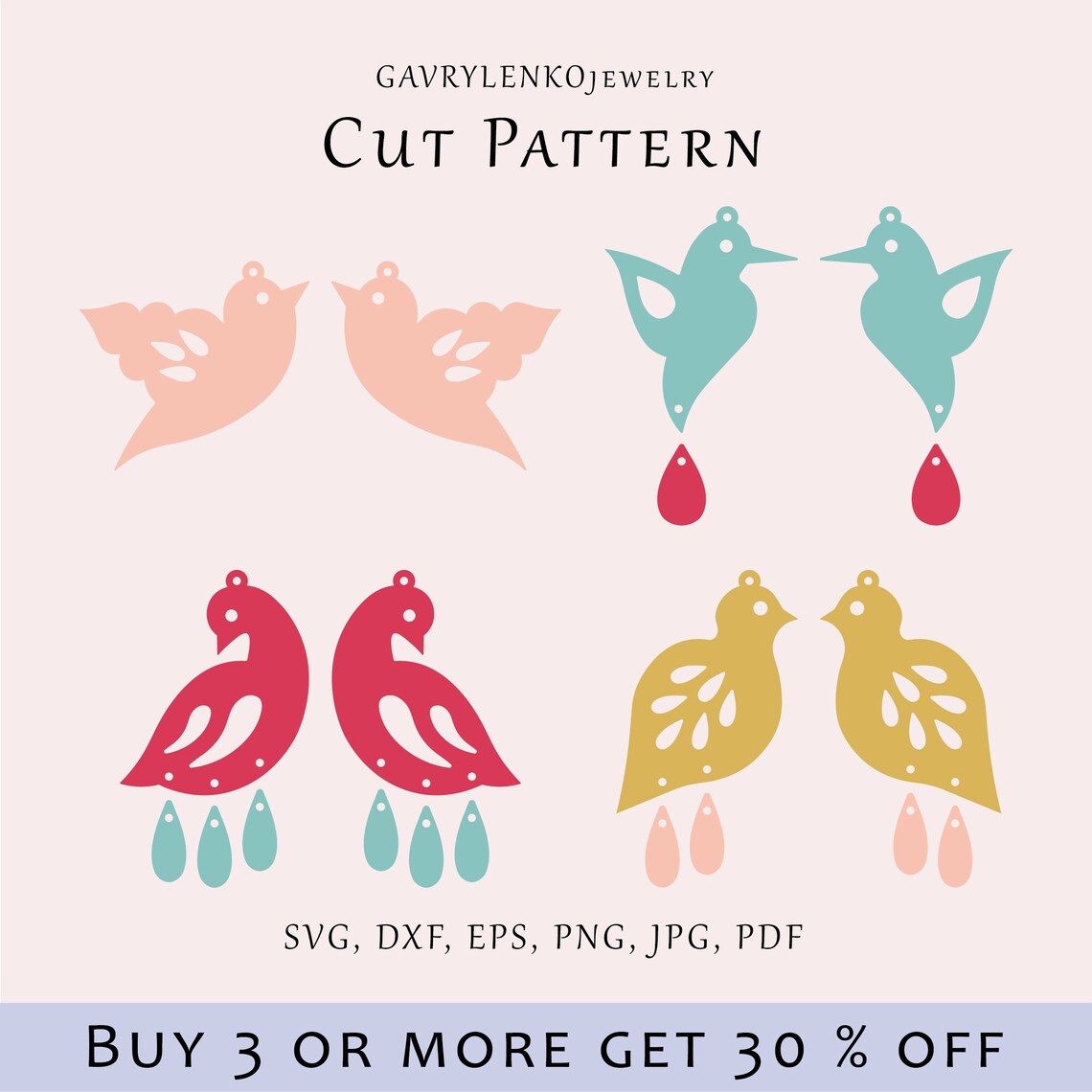 Bird Earrings SVG Hummingbird Earrings Svg Pigeon Pattern - Etsy