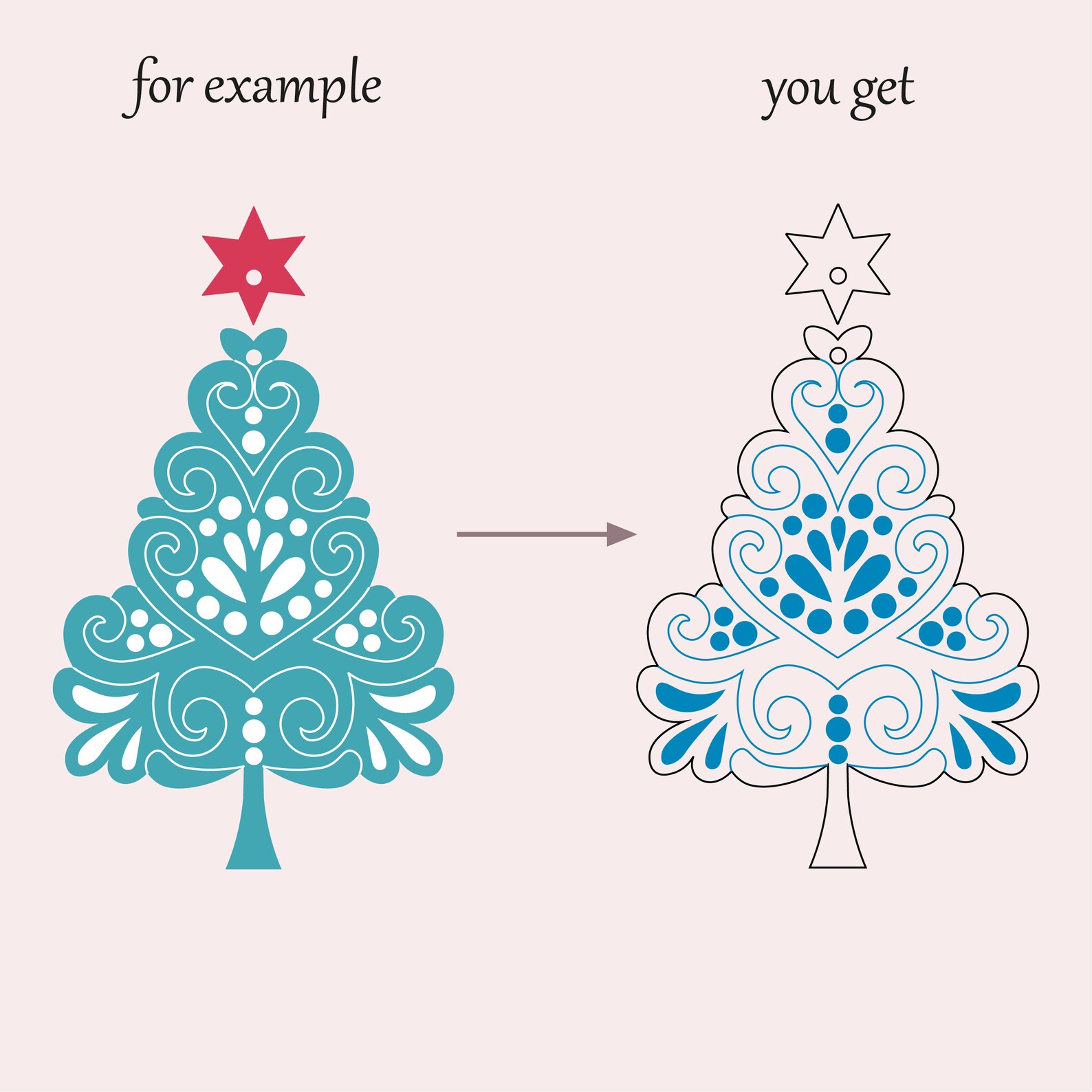 Christmas Tree Earrings SVG Holiday Dangles Template - Etsy