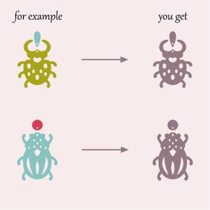 Beetle Earrings SVG File, Insect Dangles Template, Bug Earrings Cut ...