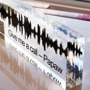 Sound Wave Art, Custom Sound Wave Print, Father's Day Gift, 3D ...