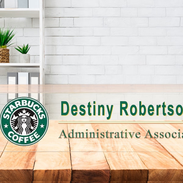 Desk Name Plate - Etsy