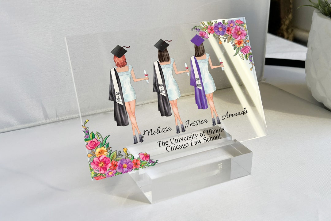 Custom Graduation Gift for Her best Friends Graduation, Personalized Graduation Keepsake Print ...