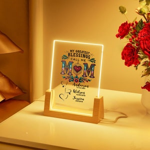 Personalized Night Light for Mom, Mother's Day Gifts From Daughter With ...