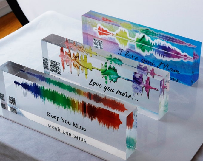 Custom Sound Wave Art Print - Voice Wave - Choose Your Colors - up to 5 ...