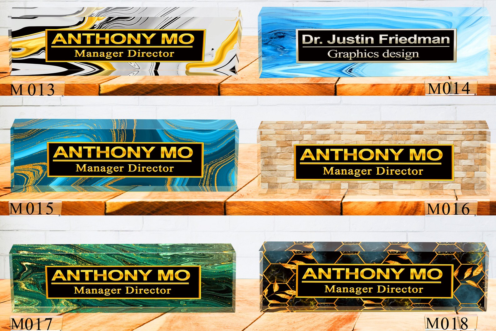 Office Decor Desk Nameplate Personalized Desk Name - Etsy