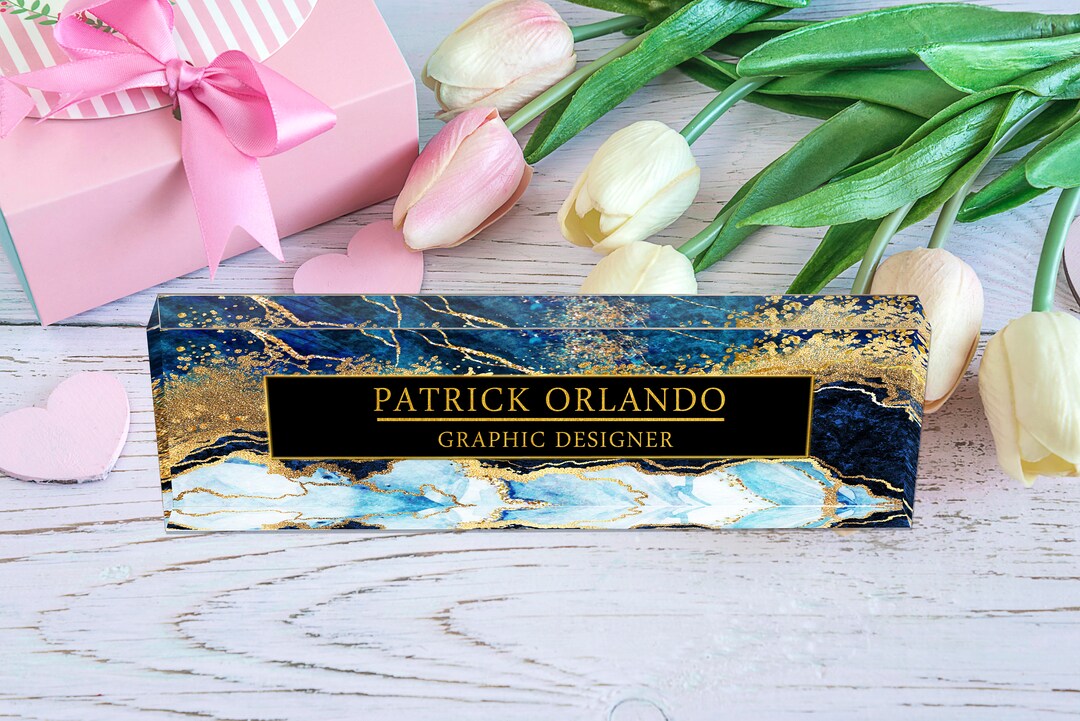Personalized Name Plate for Desk Custom Office Decor Nameplate Sign ...