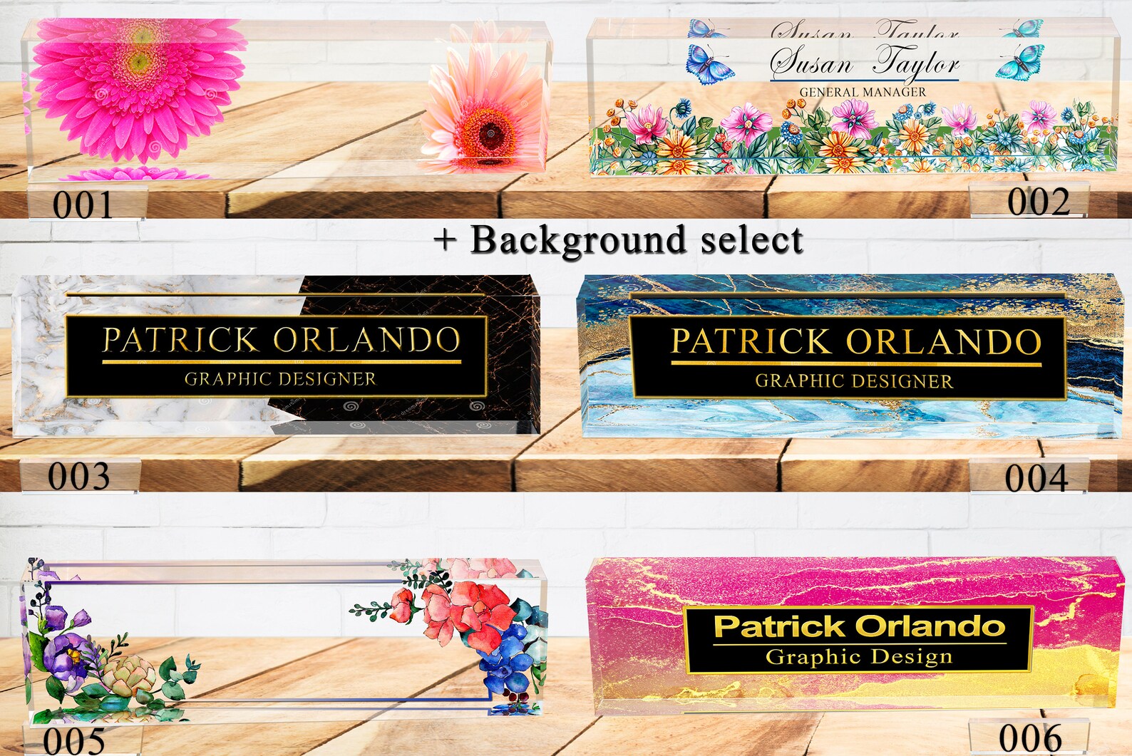 Office Decor Desk Nameplate Personalized Desk Name - Etsy