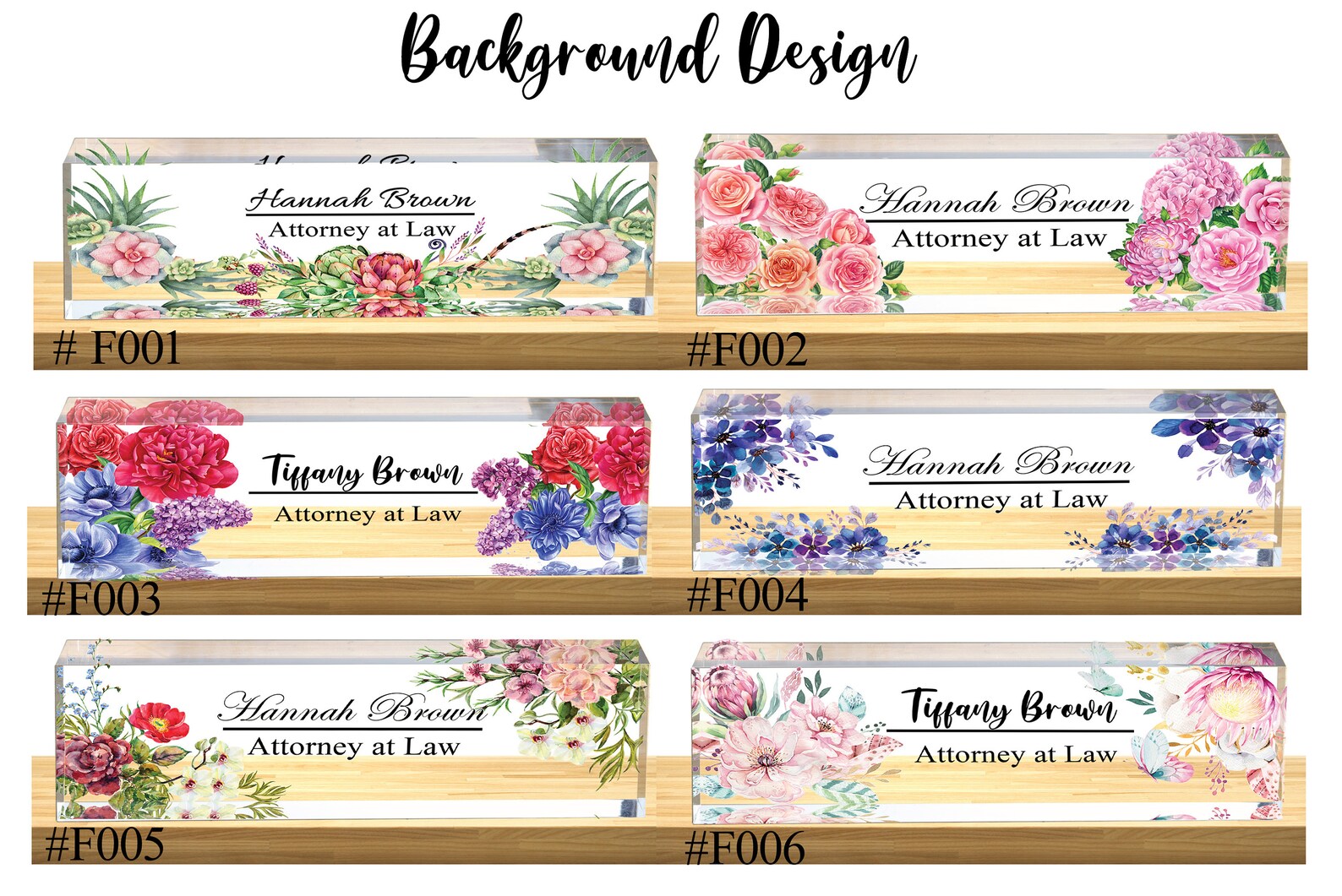 Office Desk Sign Personalized Desk Name Plate Custom Name on | Etsy