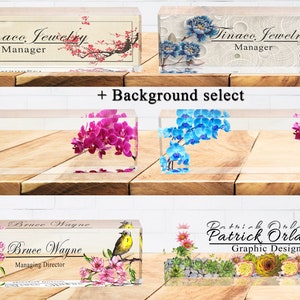 Office Desk Sign Personalized Desk Name Plate Custom Name on Marble ...