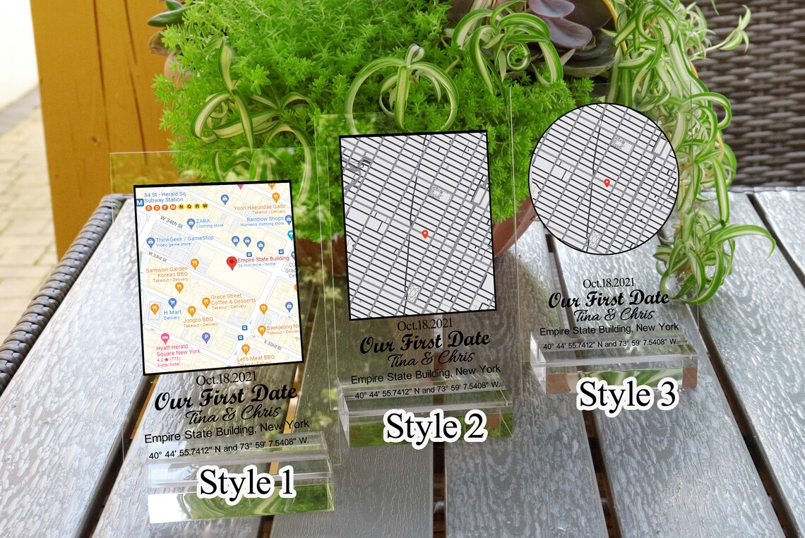 Where It All Began Print, Our First Date Print With Map Pin , Wedding ...