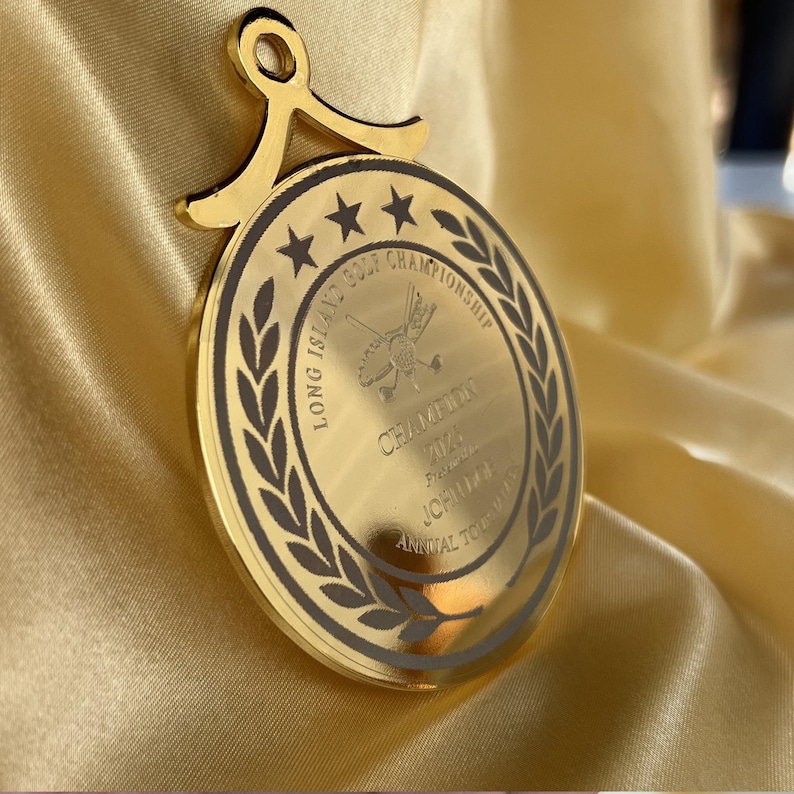 Custom Engraved Medal - Gold, Silver | Personalized Award Medal With ...