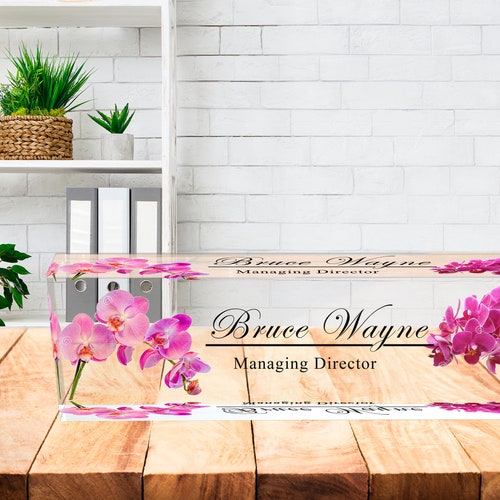 Desk Name Plate Office Supply Personalized Secretary Sign Gift | Etsy