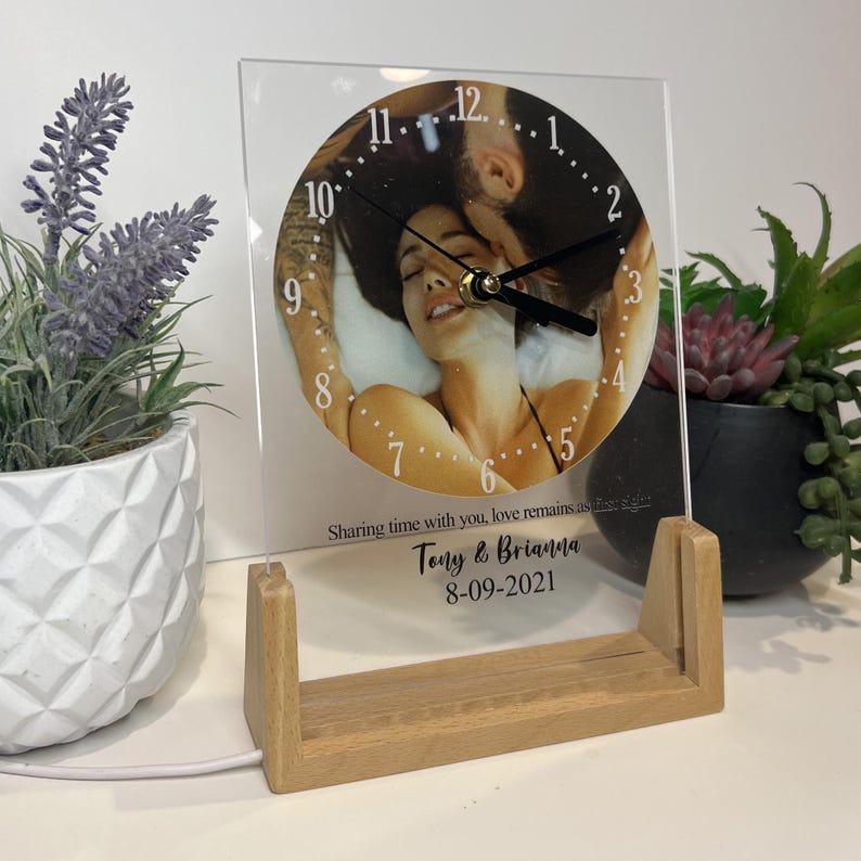Custom Wall Clock Personalized Photo Clock for Wall or Desk, Perfect ...