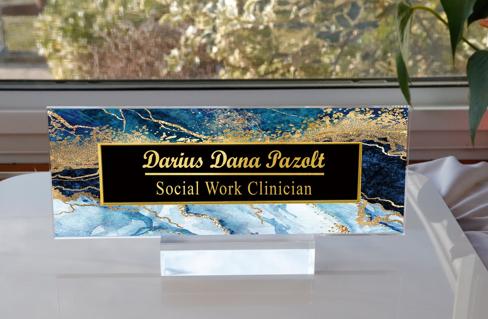 Personalized Desk Name Plate: Custom Office Decor, Teacher Gift - Etsy