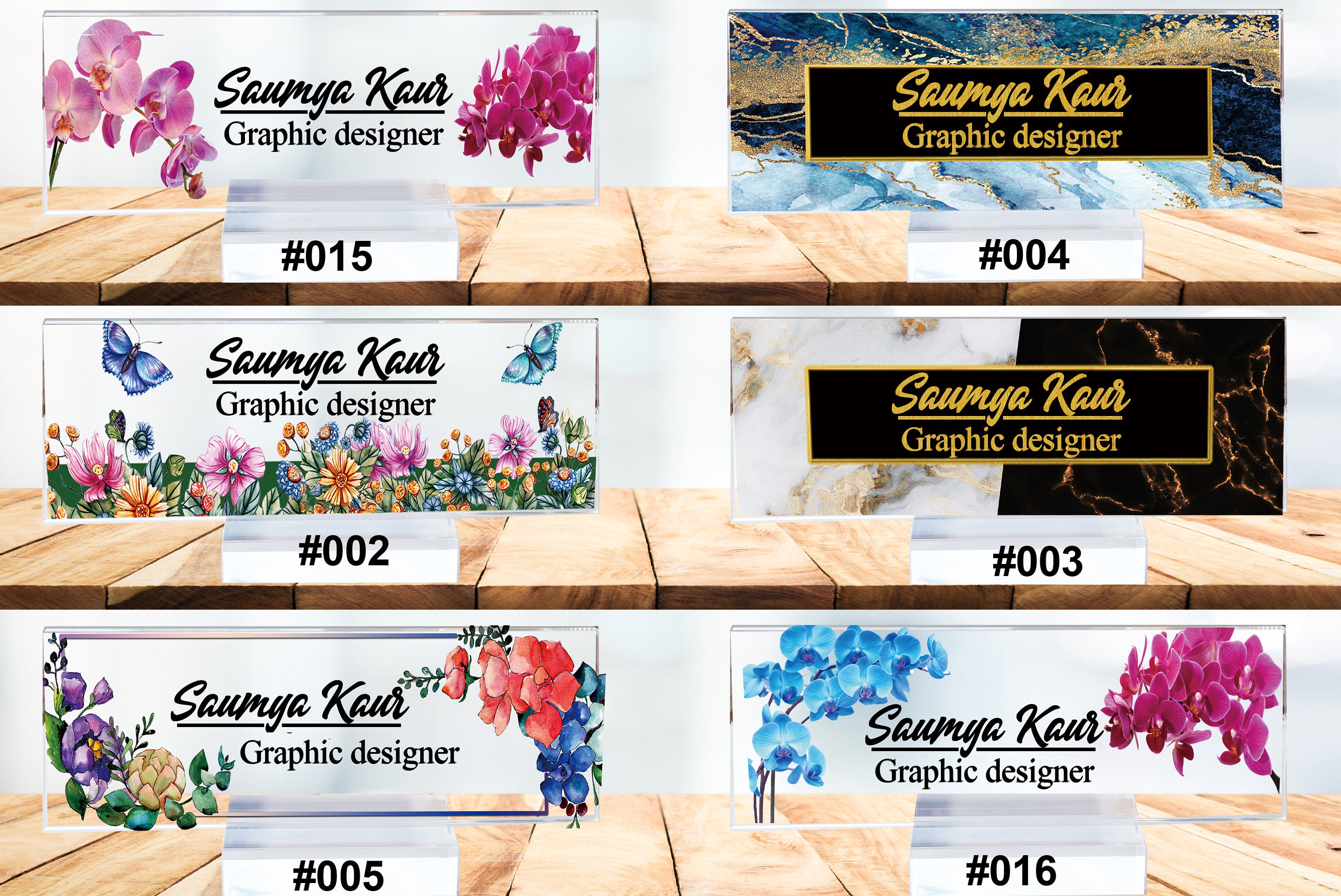 Personalized Name Plate for Desk Custom Office Decor Nameplate Sign ...