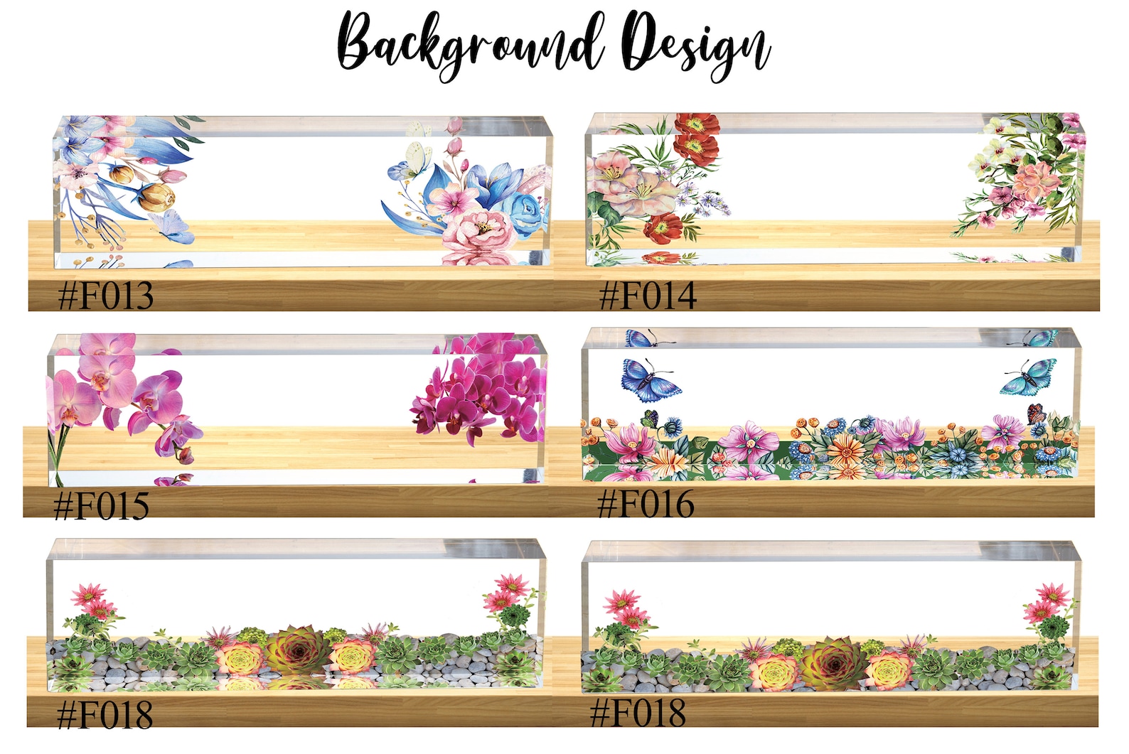 Personalized Flower Name Plate for Desk Custom Office Decor - Etsy
