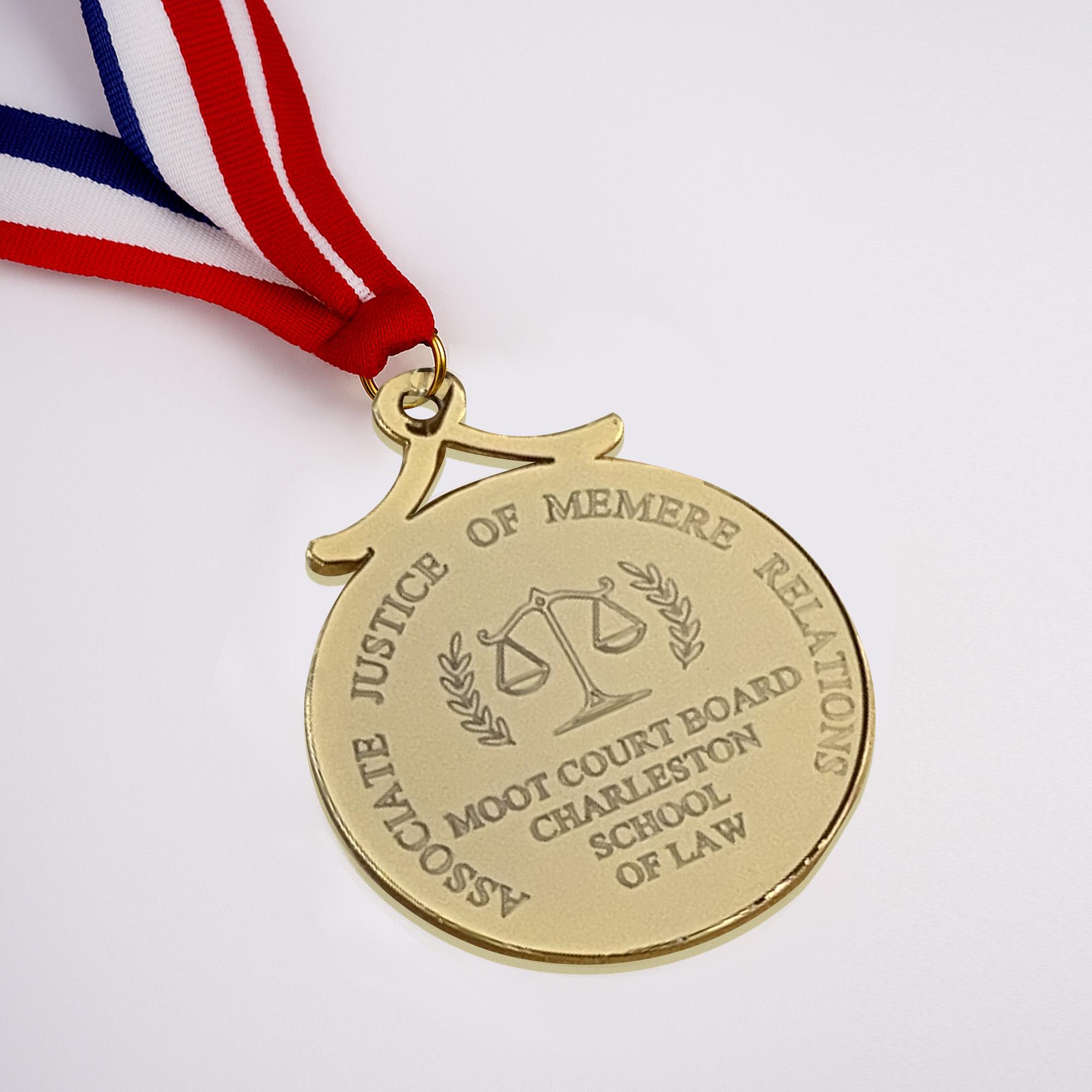 Custom Engraved Medal - Gold, Silver | Personalized Award Medal With ...