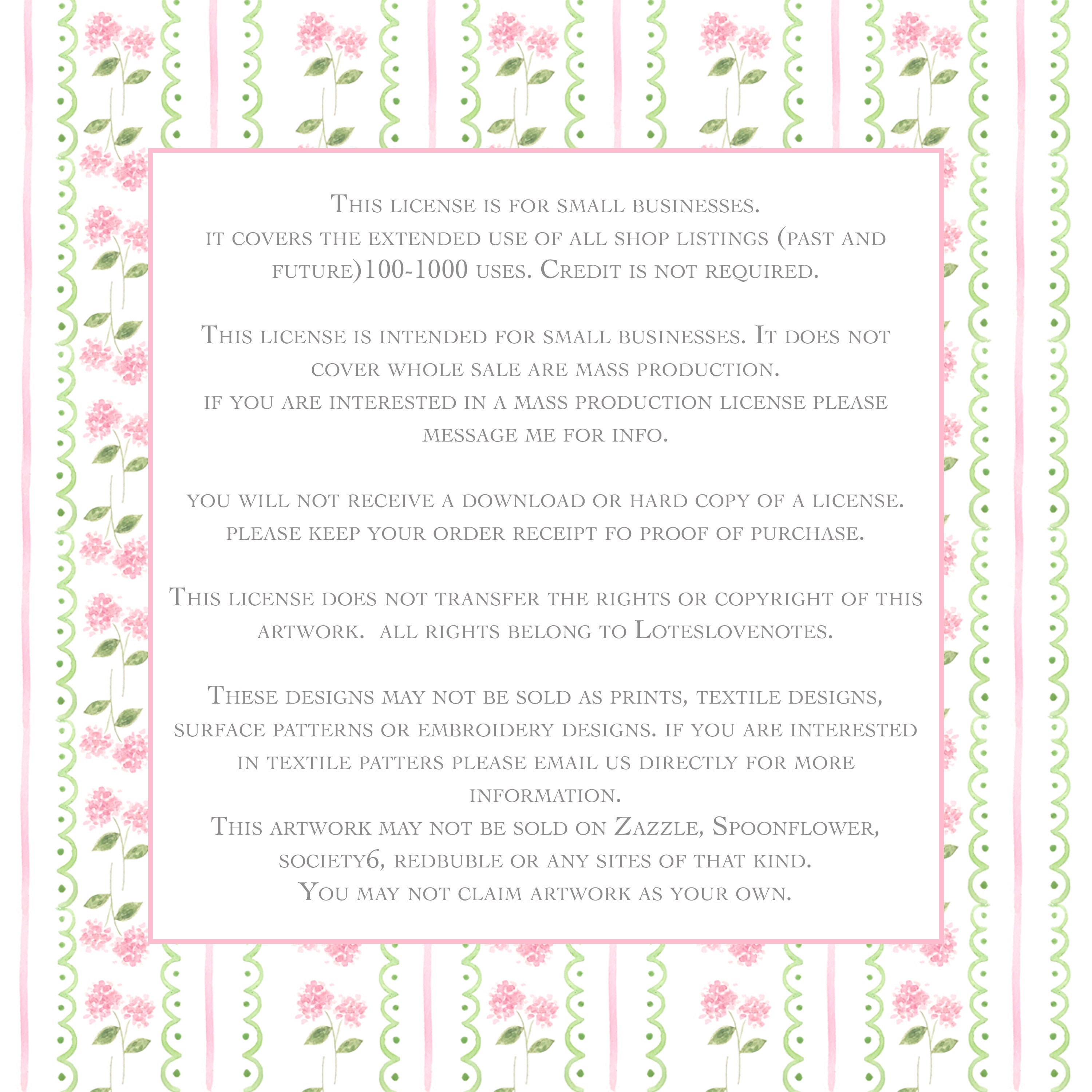 Whole Shop Commercial License - Etsy