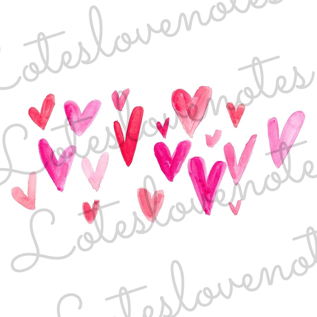 Valentines Hearts Clip Art - Etsy