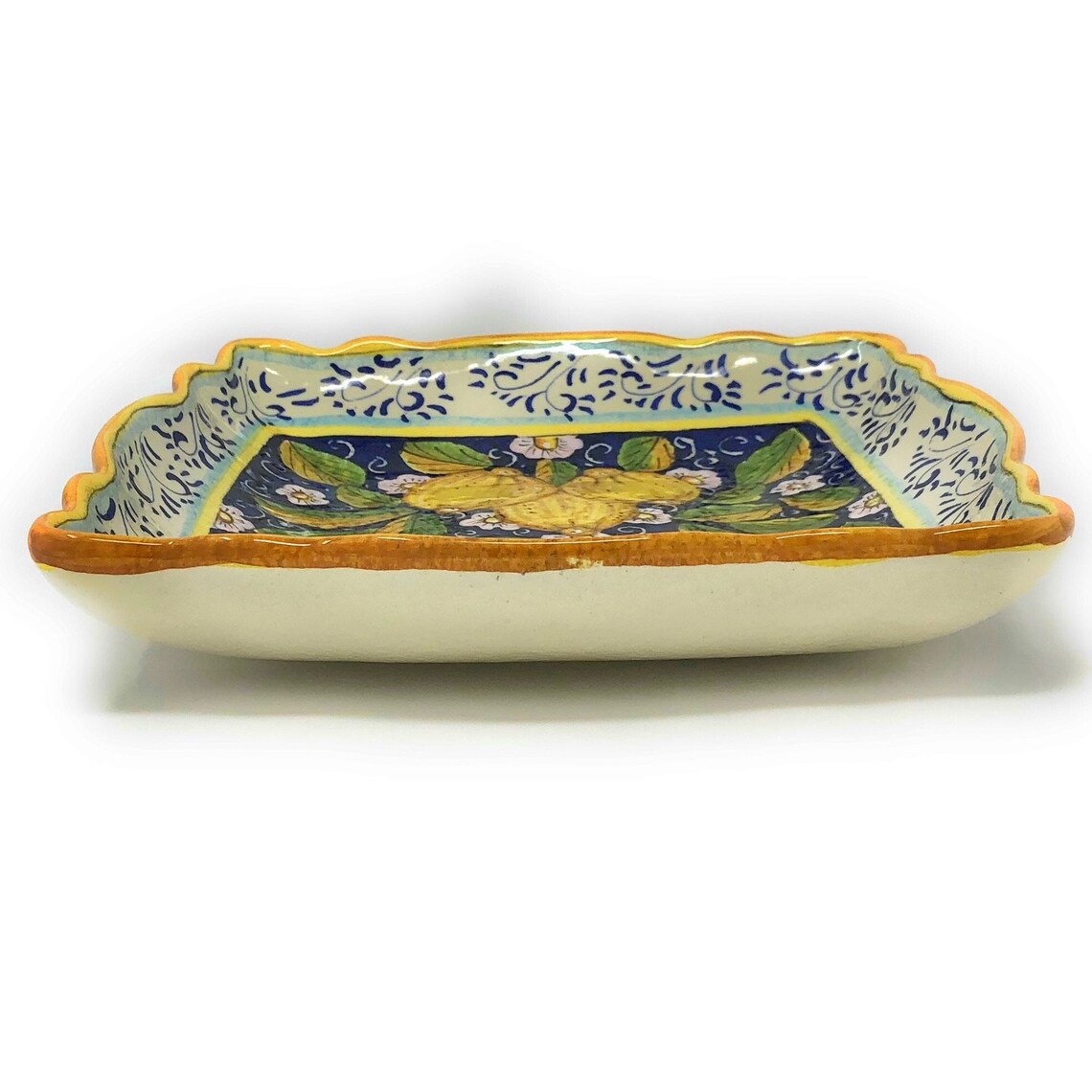 Italian Ceramic Serving Plate Bowl Dish Food Hand Painted - Etsy
