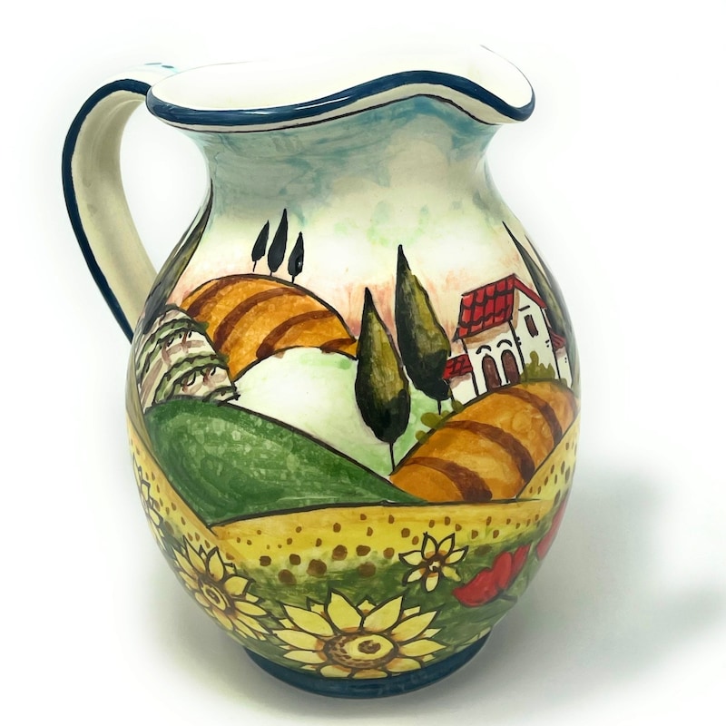 Hand Painted Pitcher - Etsy