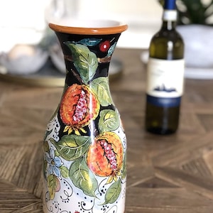 Italian Ceramic Art Pottery Vase Pipkin for Planter Flowerpot or ...
