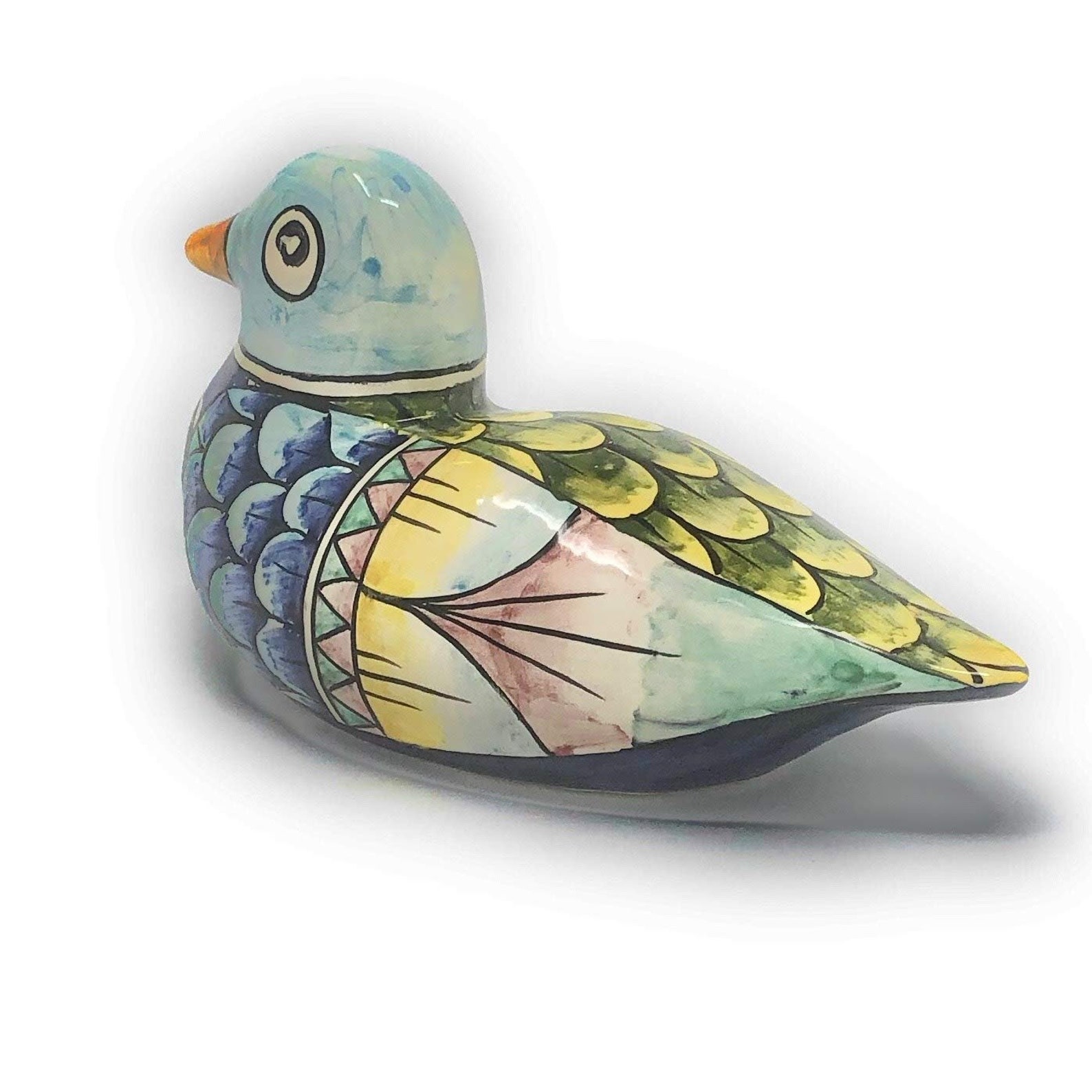 Italian Ceramic Art Animal Figurine Duck Pottery Hand Painted - Etsy