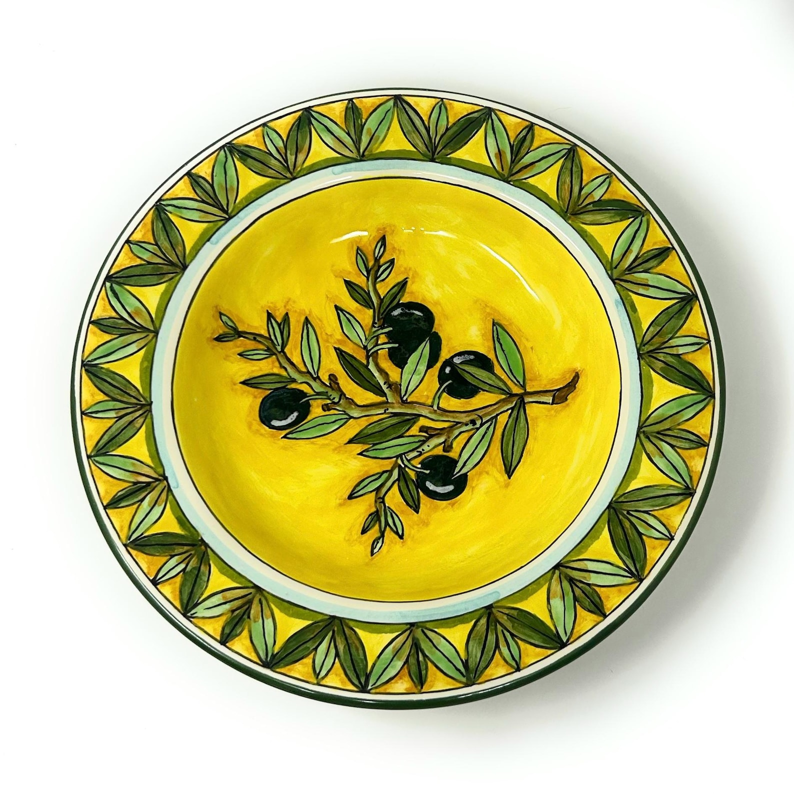 Italian Ceramic Serving Dinnerware Set Plates Dishes Deep Kitchen ...