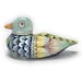 Italian Ceramic Art Animal Figurine Duck Pottery Hand Painted Made in ...