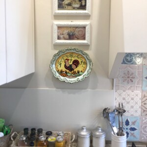 Italian Ceramic Serving Tray Art Pottery Hand Painted Decoration Gaul ...