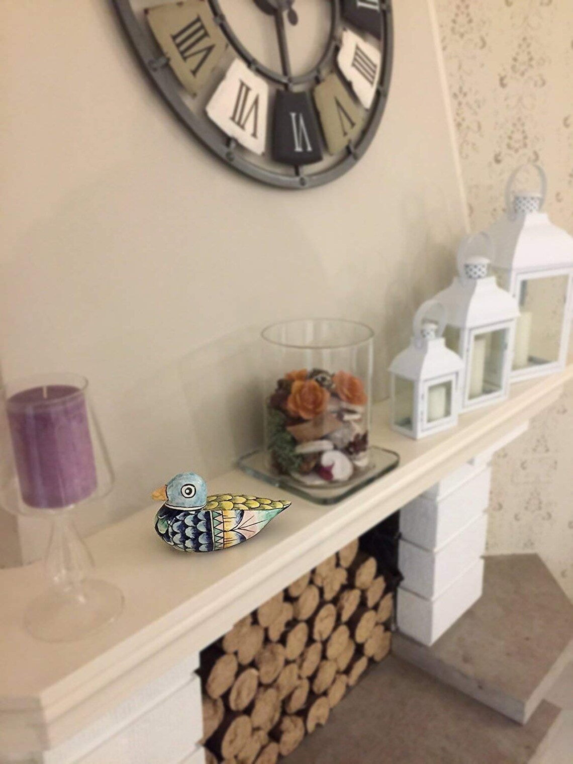 Italian Ceramic Art Animal Figurine Duck Pottery Hand Painted - Etsy