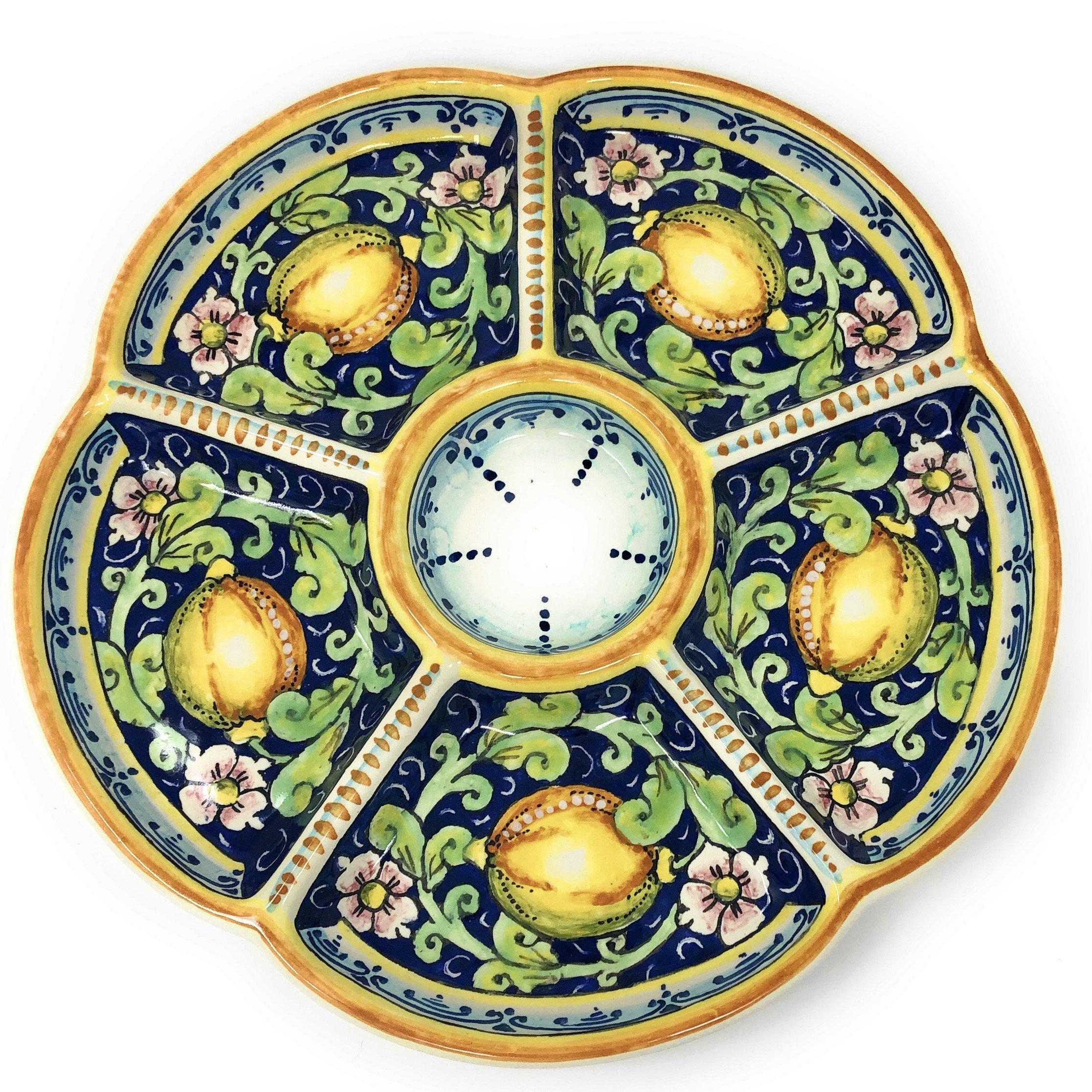 Italian Ceramic Serving Appetizer Tray Plate Pottery | Etsy