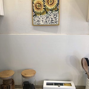 Italian Ceramic Art Tile Pantiles Pottery Paint Decorated - Etsy