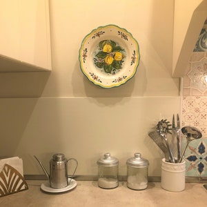 Italian Ceramic Art Pottery Dinnerware Set Serving Plate Dishes Kitchen ...