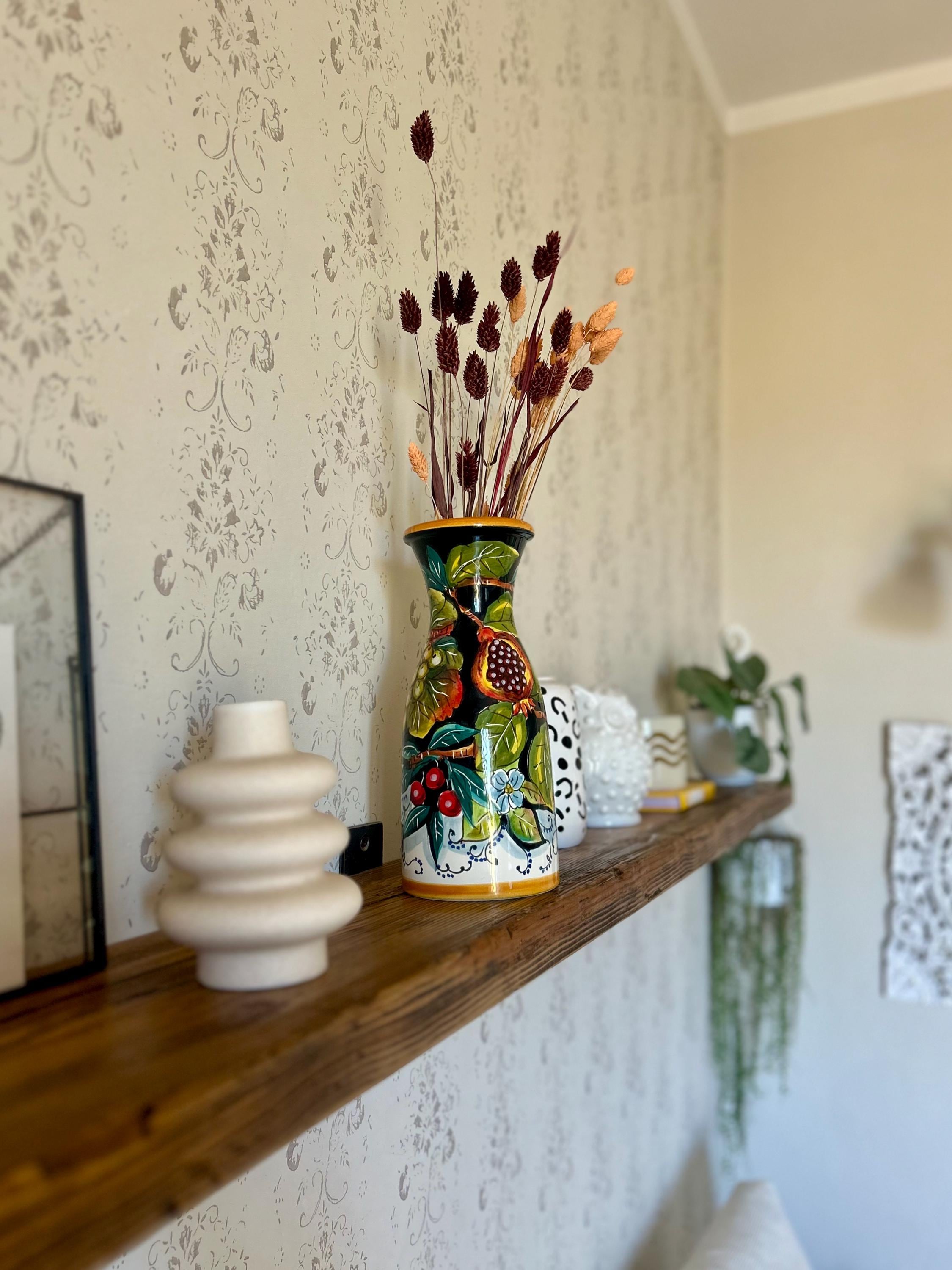 Italian Ceramic Art Pottery Vase Pipkin for Planter Flowerpot or ...