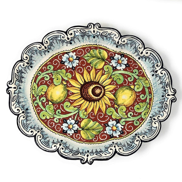 Sunflower Ceramic Plates - Etsy