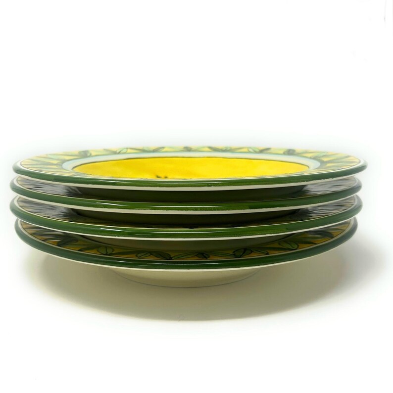 Italian Ceramic Serving Dinnerware Set Plates Dishes Deep Kitchen ...