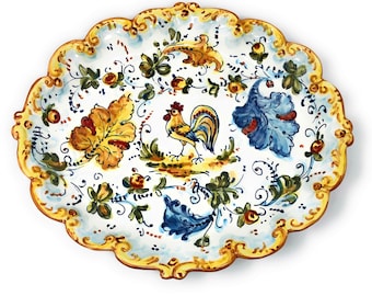 Tuscan Serving Tray Handmade, Hand Painted With Tuscany Countryside ...