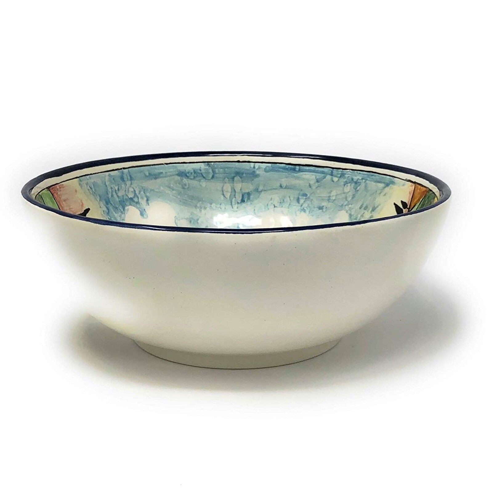 Italian Ceramic Small Bowl Round Pattern Poppies Landscape | Etsy