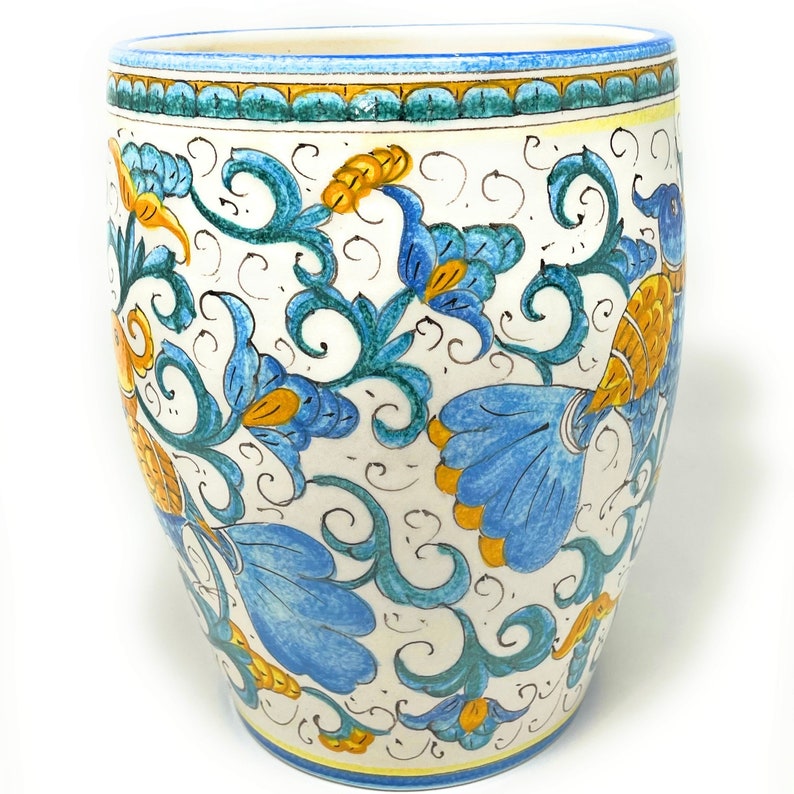 Italian Ceramic Cachepot Vase Flowerpot Planter Art Pottery Indoor ...