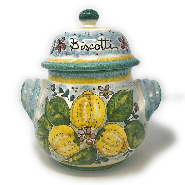 Italian Ceramic Cookie Jar - Etsy