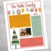 Christmas Newsletter Template for Canva Holiday Family - Etsy